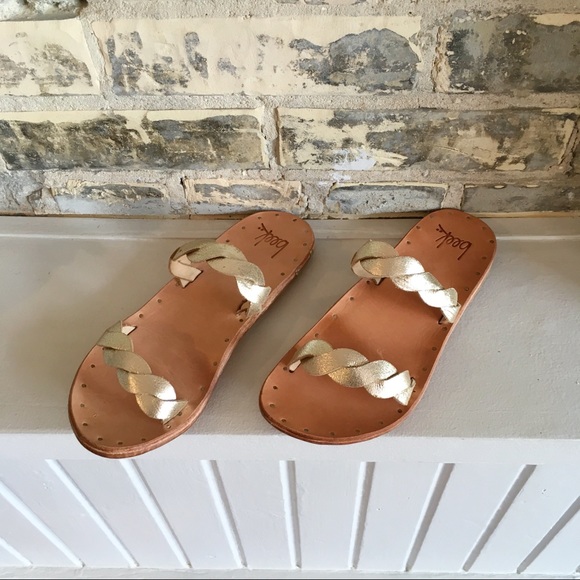 beek | Shoes | Beek Sandals Pipit Braided Gold Leather | Poshmark